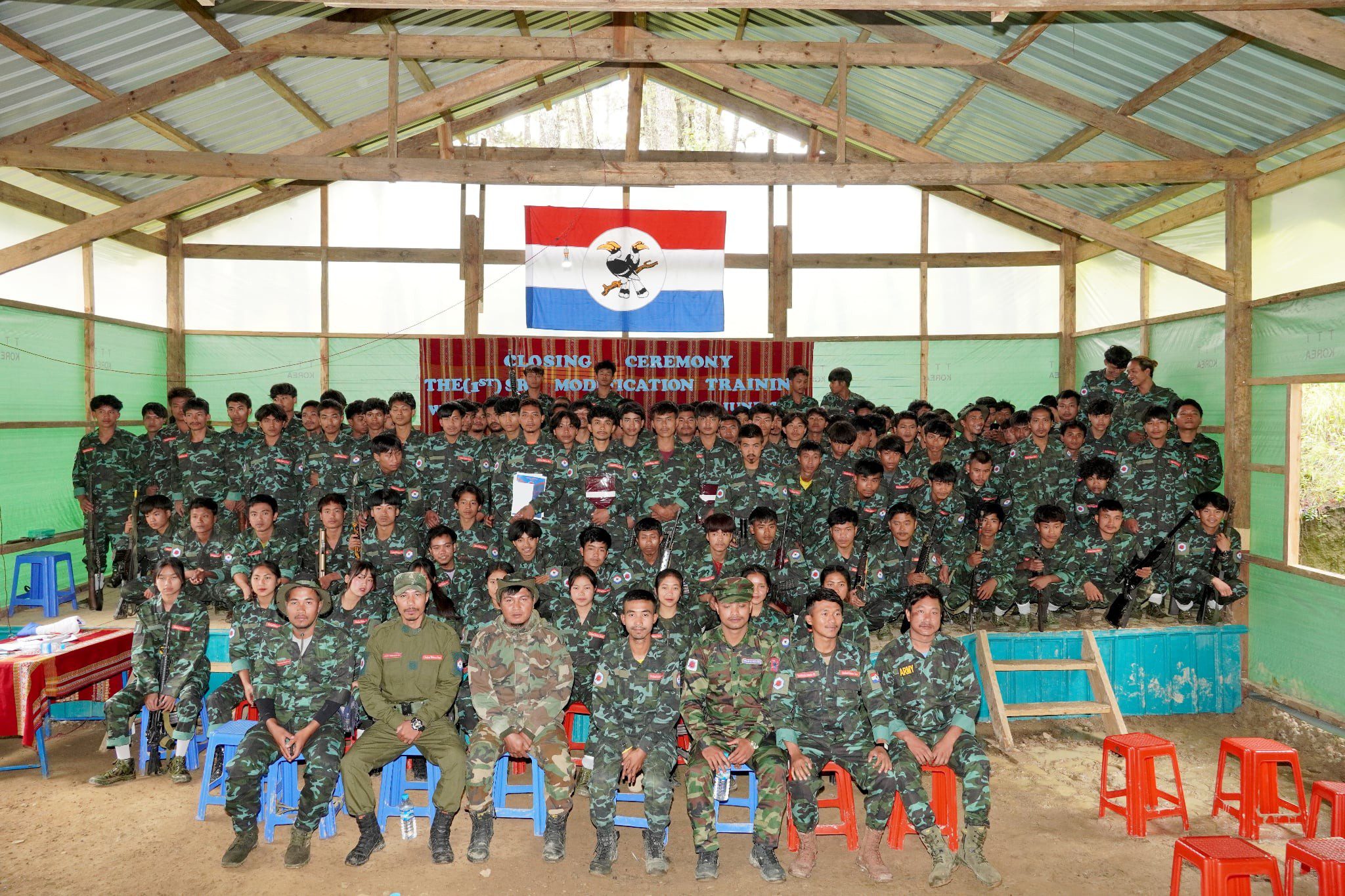 Senthang Revolution Force (SRF) ၏ ပထမအကြိမ် စစ်ပညာစွမ်းရည်မြှင့်တင်ရေး မွမ်းမံသင်တန်းဆင်းပွဲ ...